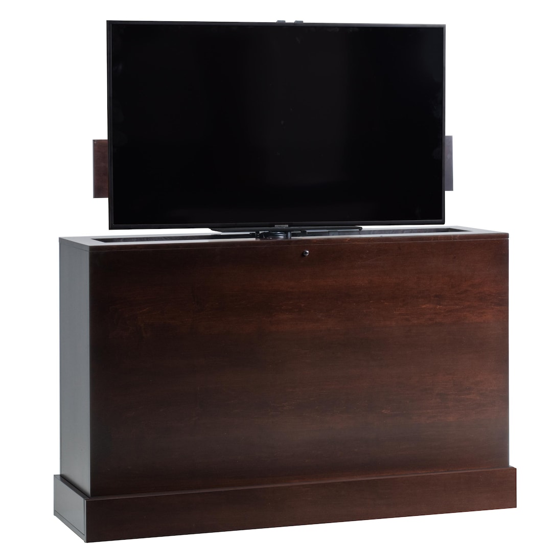 Azura 360 Degree Swivel TV Lift Cabinet in Espresso - Etsy
