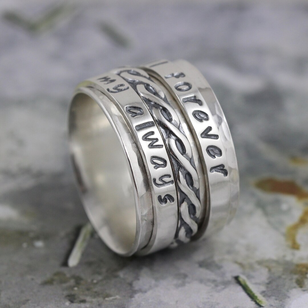 Infinity Spinner Ring Celtic Style Sterling Silver You - Etsy