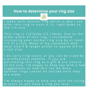 Spinner Ring Wide Spinning Band Wedding Ring Christmas Gift - Etsy