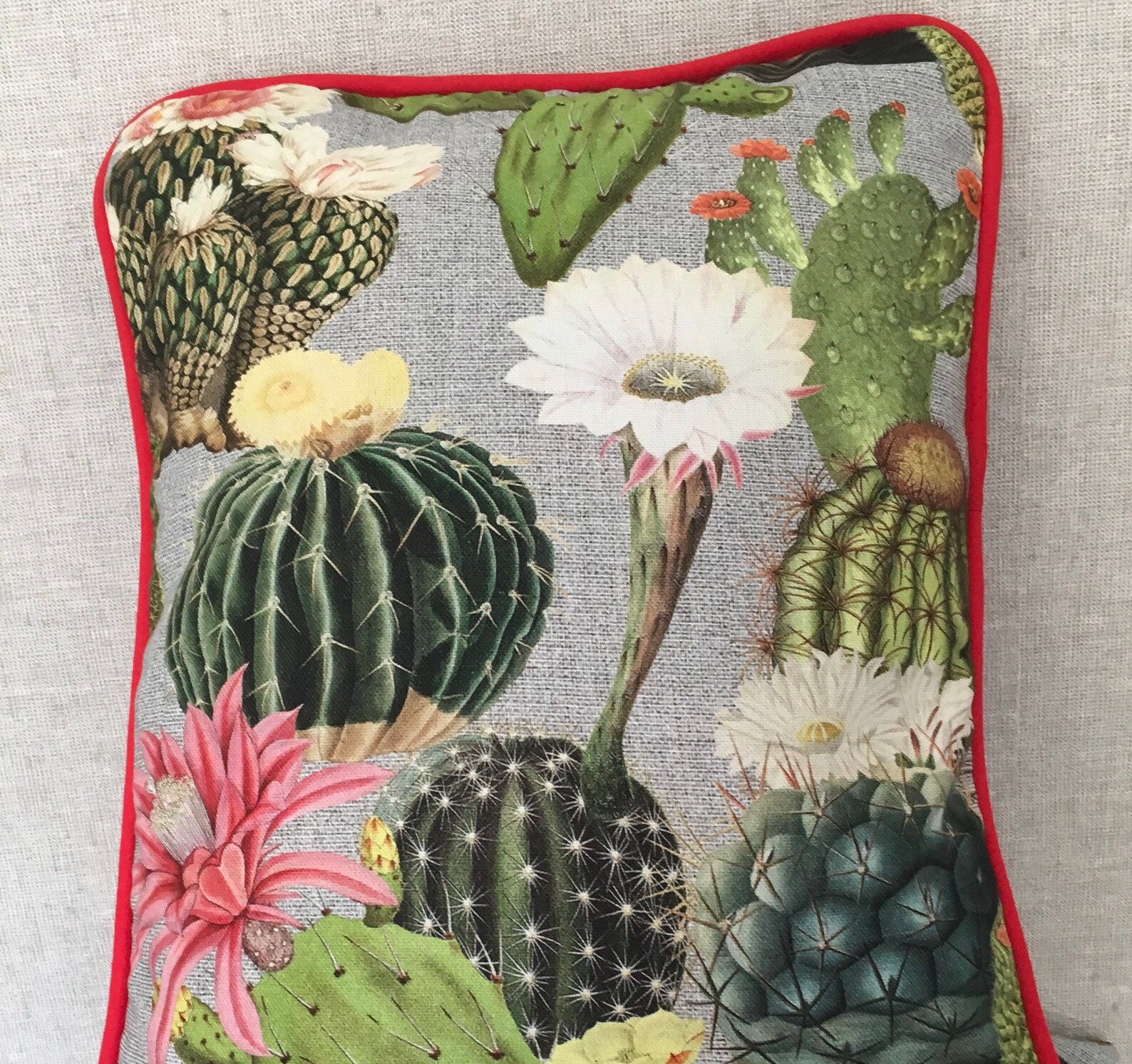 Cactus Cushion Cover rectangular - Etsy