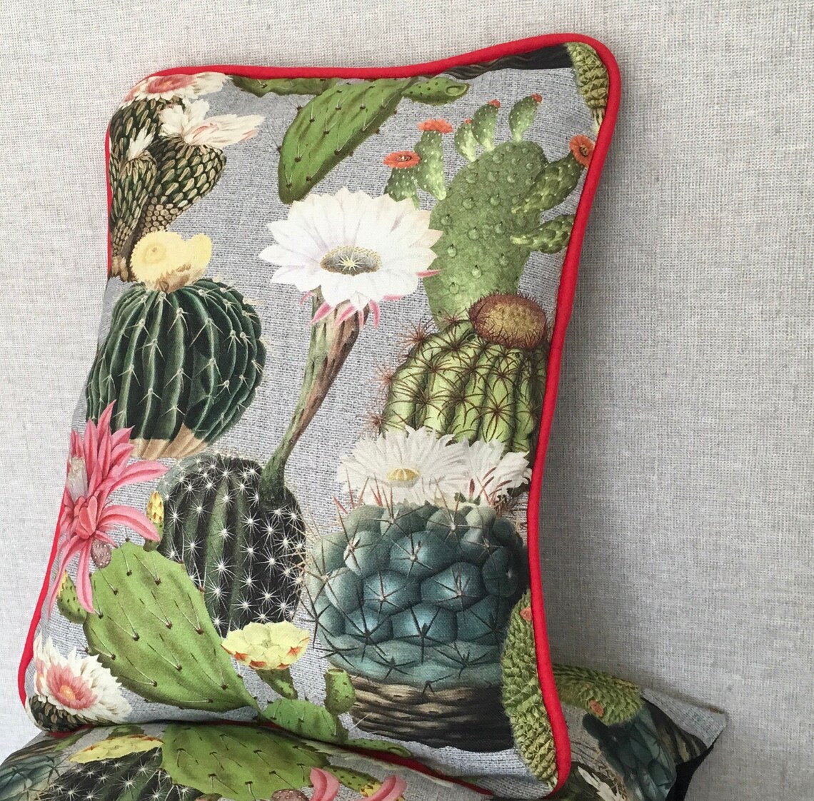 Cactus Cushion Cover rectangular - Etsy