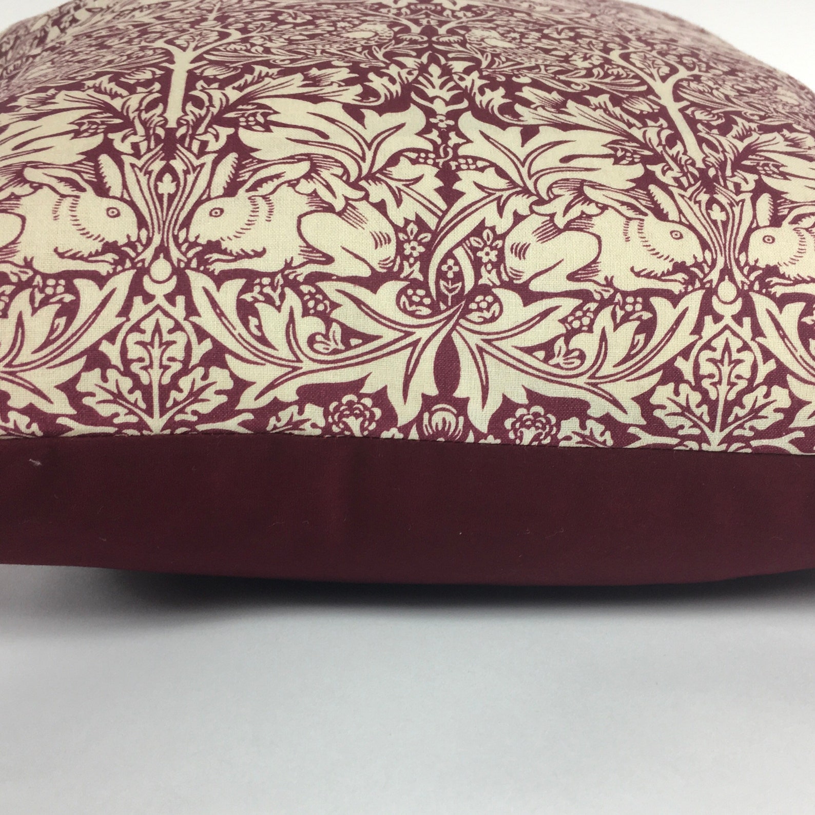 William Morris Brer Rabbit Cushion Cover red - Etsy