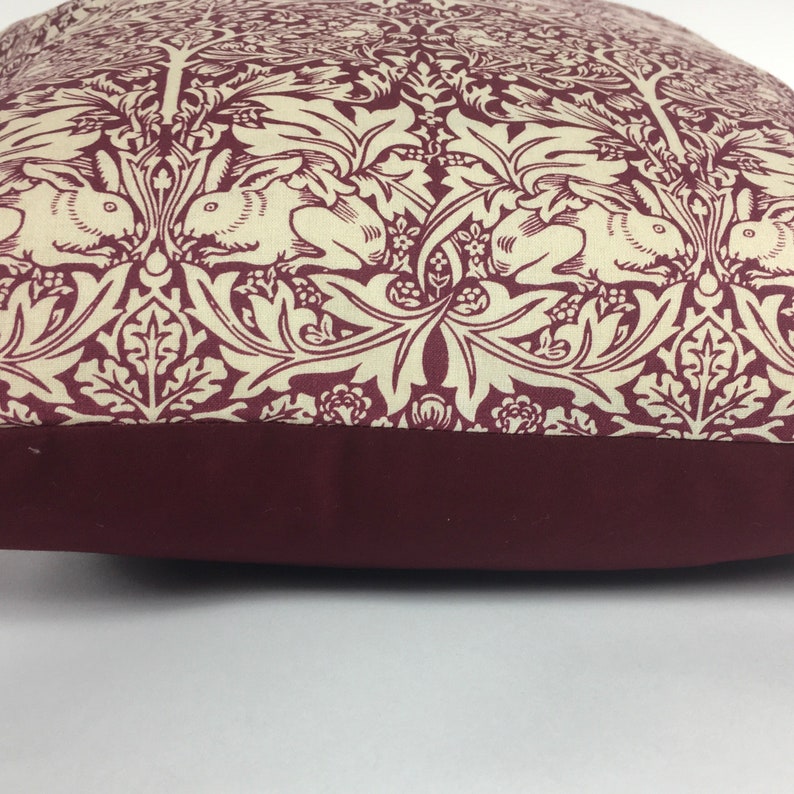 William Morris Brer Rabbit Cushion Cover red - Etsy