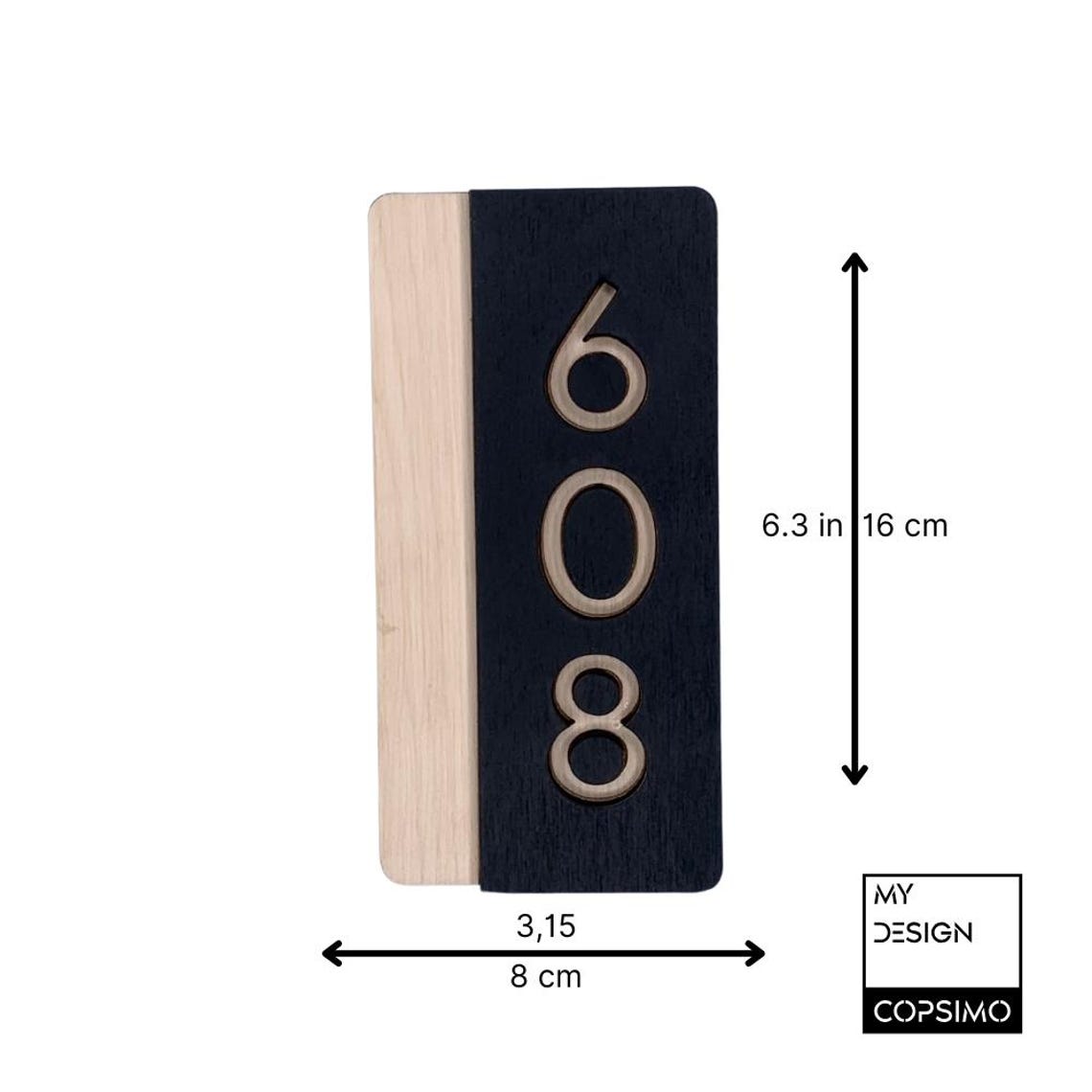 Custom Wooden Room Number Sign: Hotel & Airbnb Door Plaque - Etsy