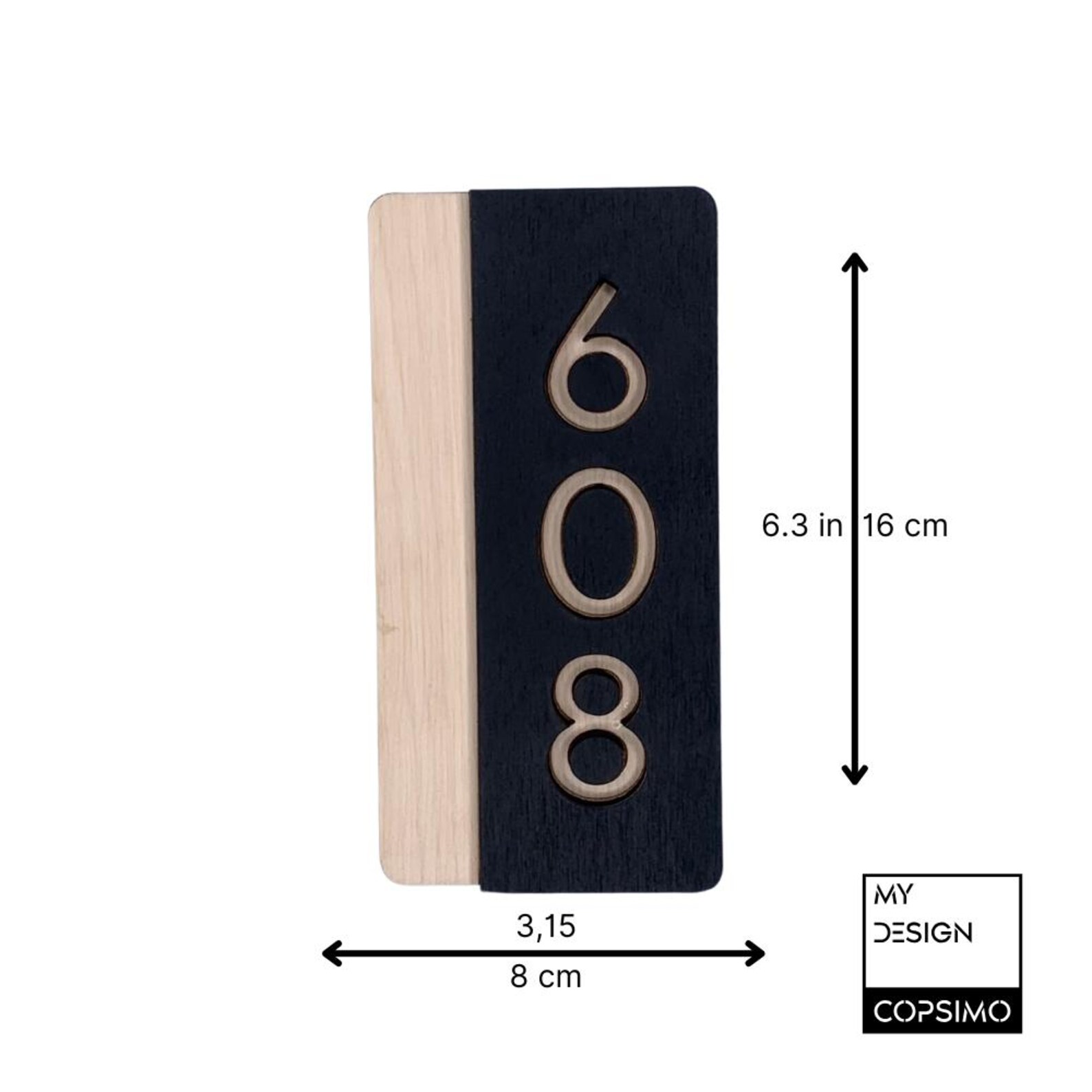 Custom Wooden Room Number Sign: Hotel & Airbnb Door Plaque - Etsy
