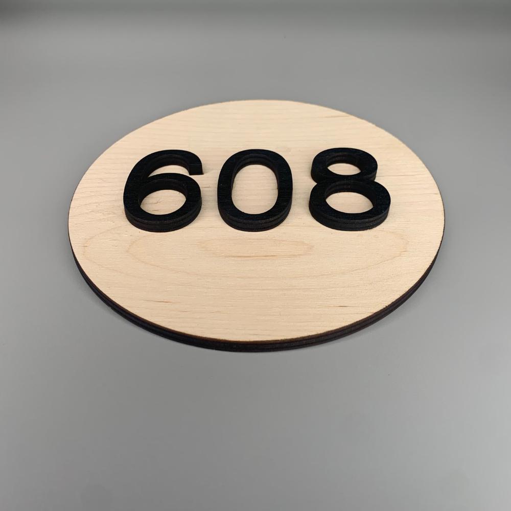 Custom Wooden Room Number Sign for Hotels & Airbnb | Personalized Door ...