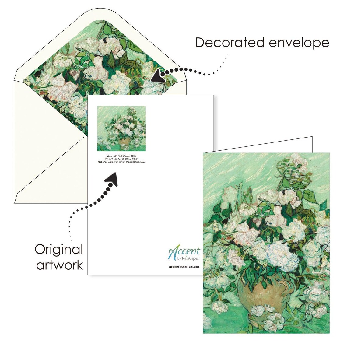 Van Gogh Flowers - Boxed Blank Note Cards – Set of 16 in a Keepsake ...