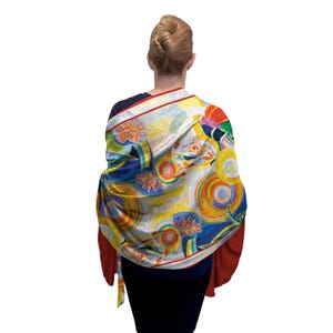Delaunay Portuguese Woman Silk Blend Women's Fashion Shawl - Etsy