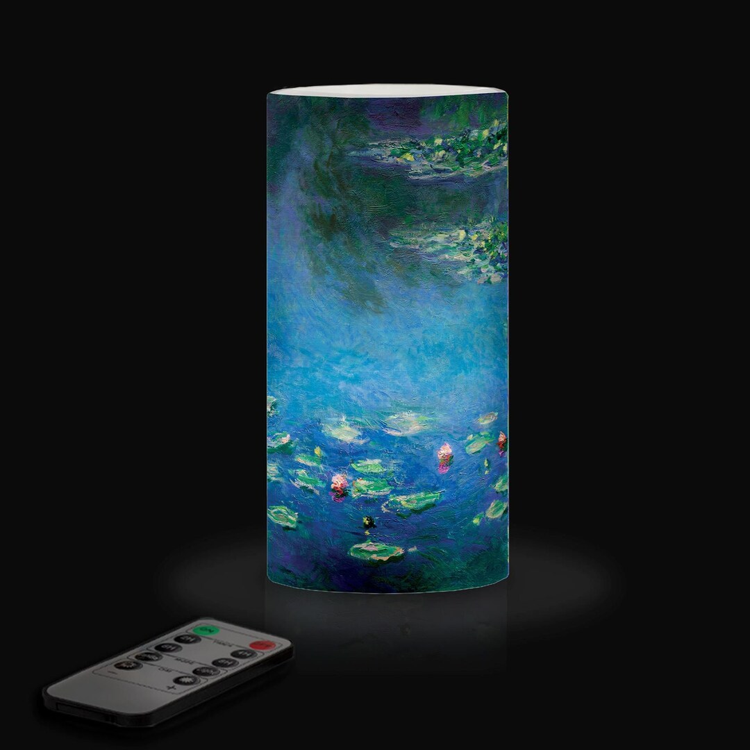 Monet Water Lilies 6 LED Real Wax Candle With Remote - Etsy