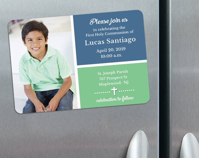 Holy Communion - First Communion Save the Date Magnets + Envelopes - Etsy