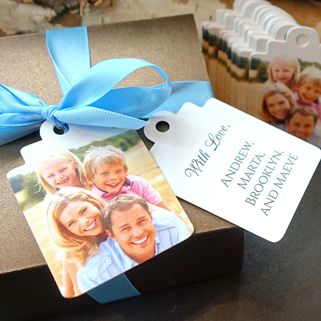 Gift Tags Printed With Personalized Note and Photo (boutique Tags) - Etsy