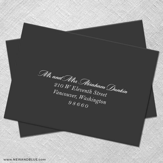 Add-on Return Guest Address Printing upgrade for Existing | Etsy