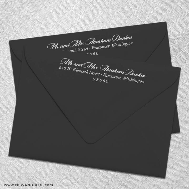 Add-on Return Guest Address Printing upgrade for Existing | Etsy