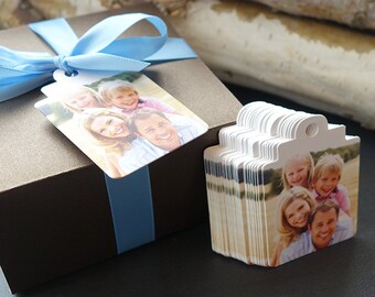 Personalized Photo Gift Tags With Thread Customizable Gift Tags ...