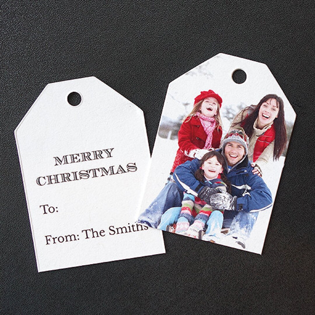 Holiday Tags and Labels - Photo Gift Tags With Note (ticket Tags) - Etsy