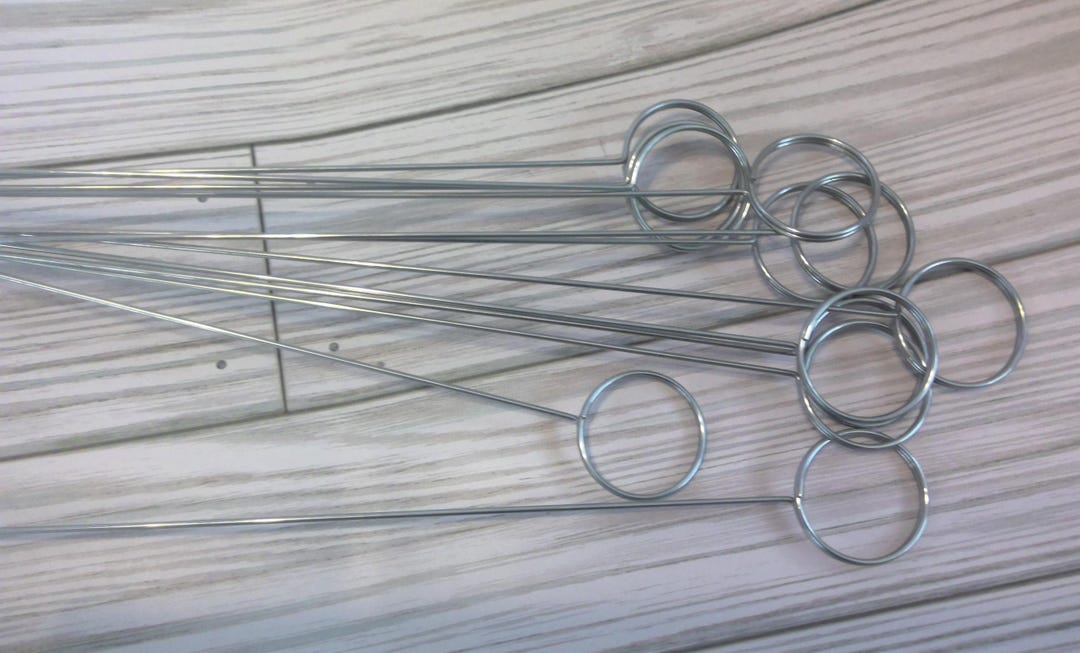 Set of 12 Silver Wire Card Holder, Bouquet Card Holder, Table Number ...