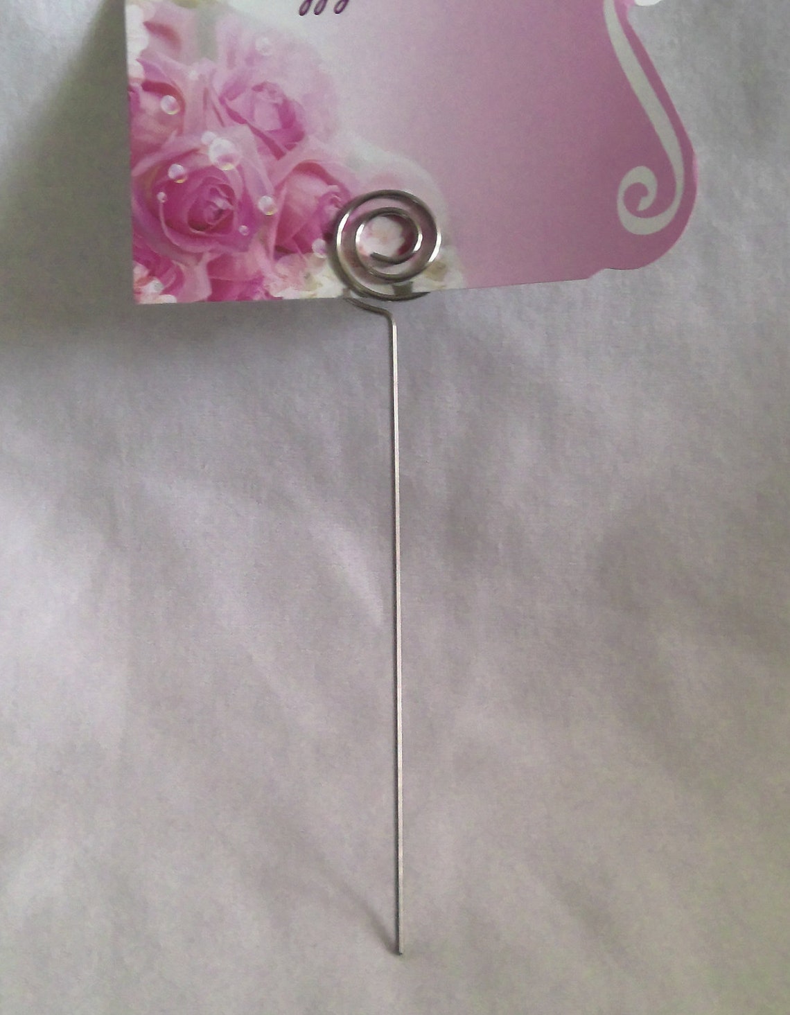 Set of 12 Swirl Wire Card Holder Table Number Holder Photo - Etsy