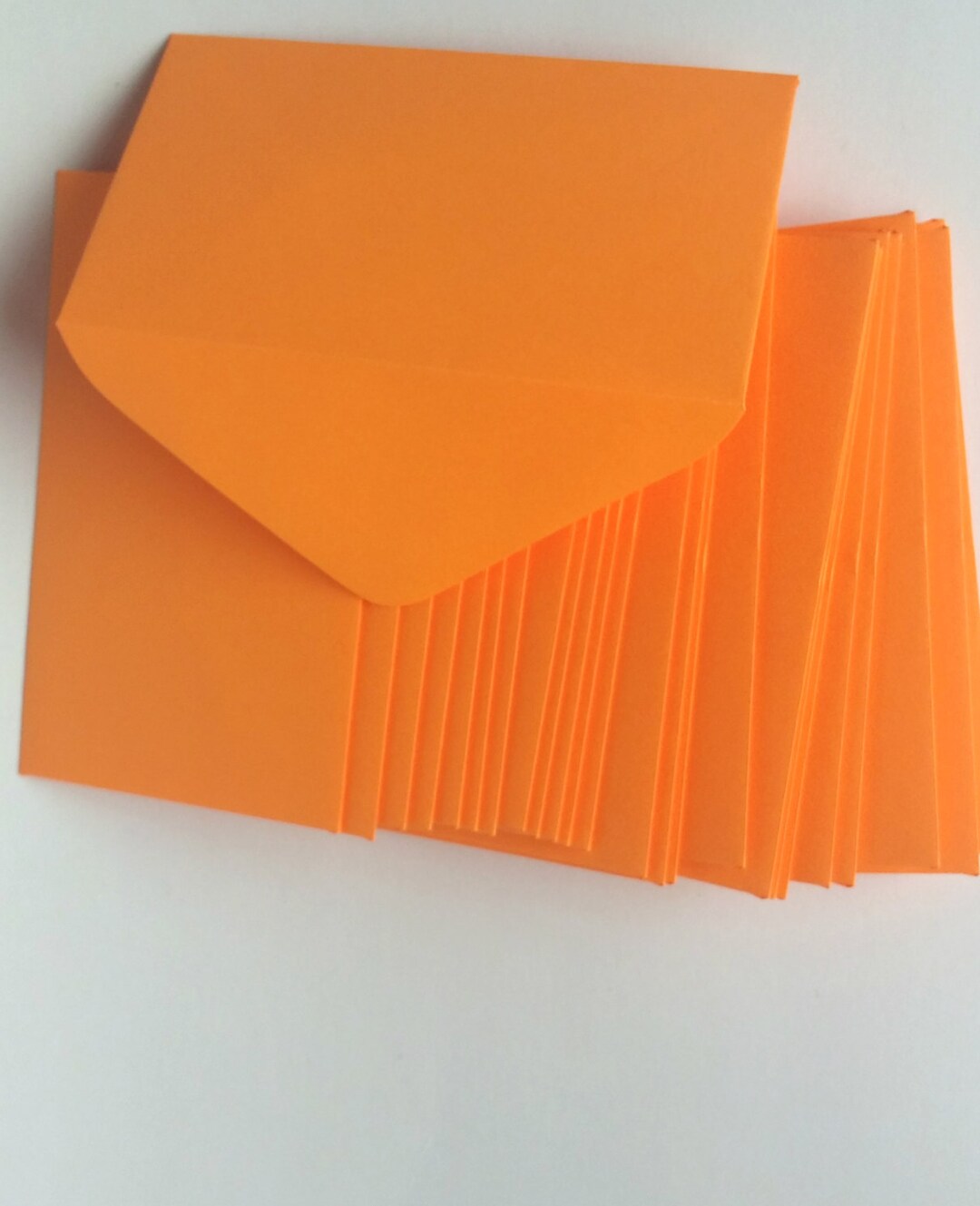 25 Bright Orange Florist Enclosure Cards, #63 Florist Color Envelopes ...