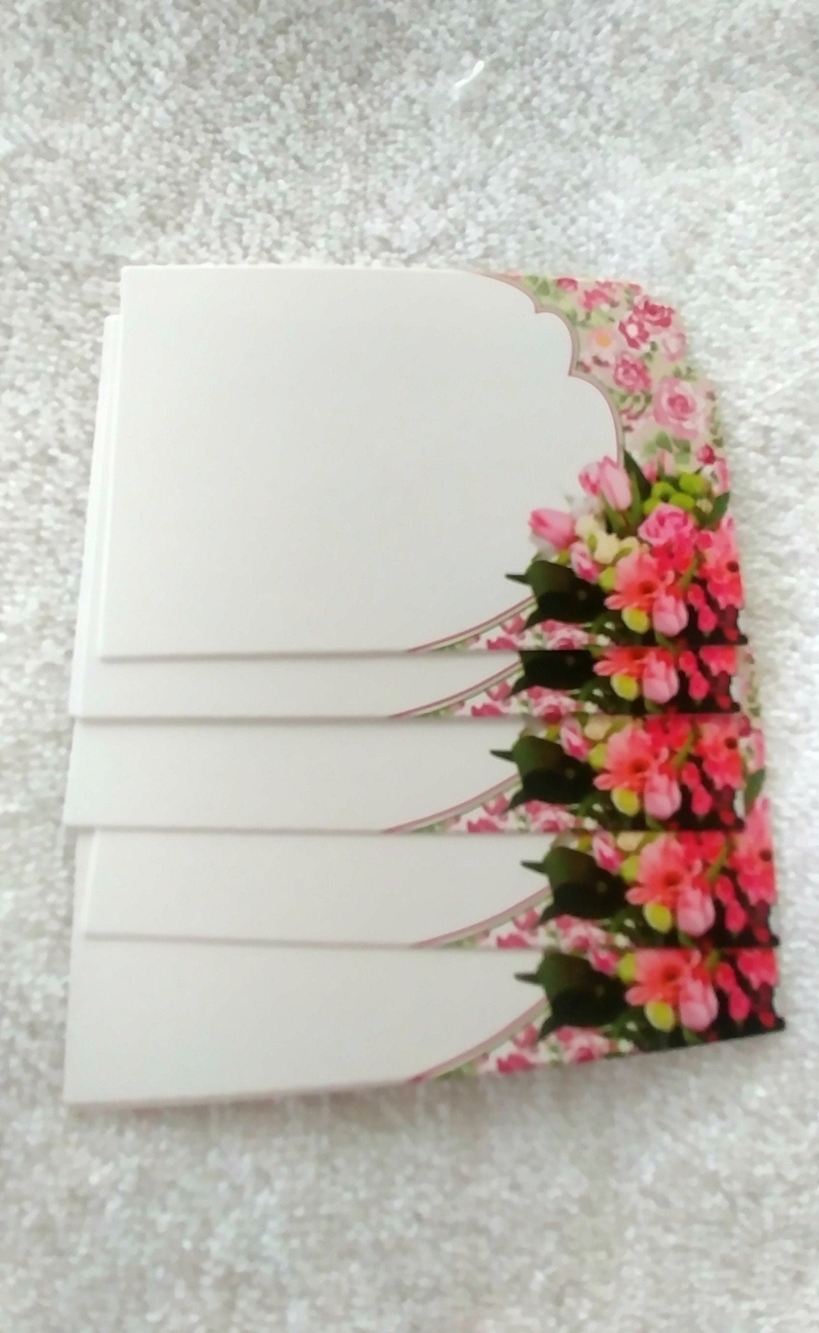 12 Blank Flower Enclosure Cards, Note Cards, Florist Supplies, Flower ...