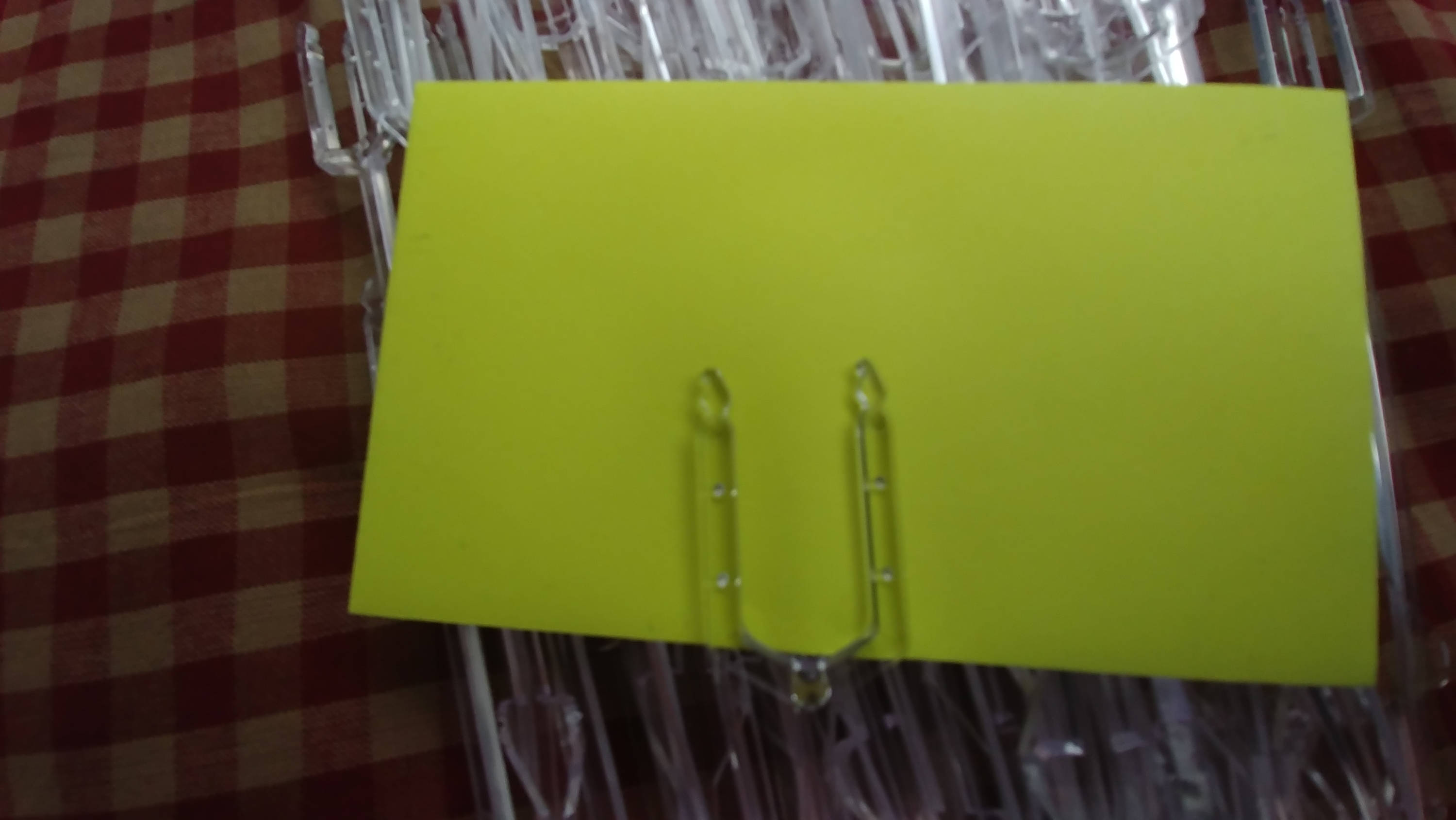 25 PCS 9 Straight Clear Plastic Cardette Enclosure Card Holder Floral ...