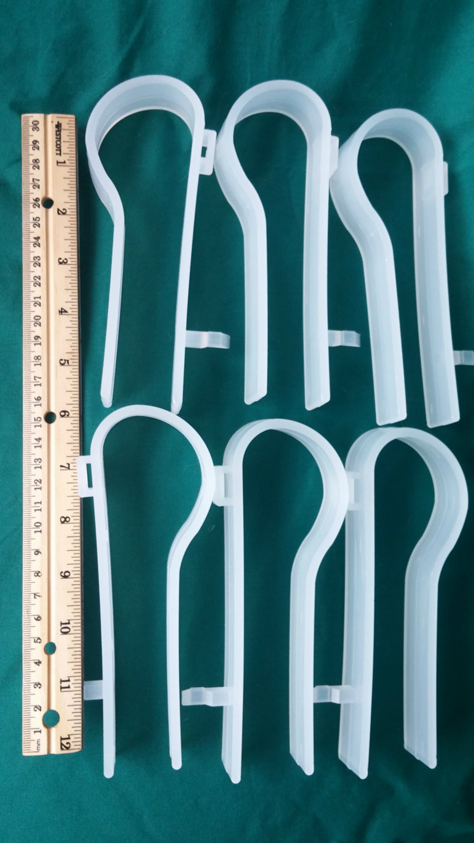 6 Wedding Church Pew Clips, Pew Bow Hangers, Flower Hangers, Pew Bow ...