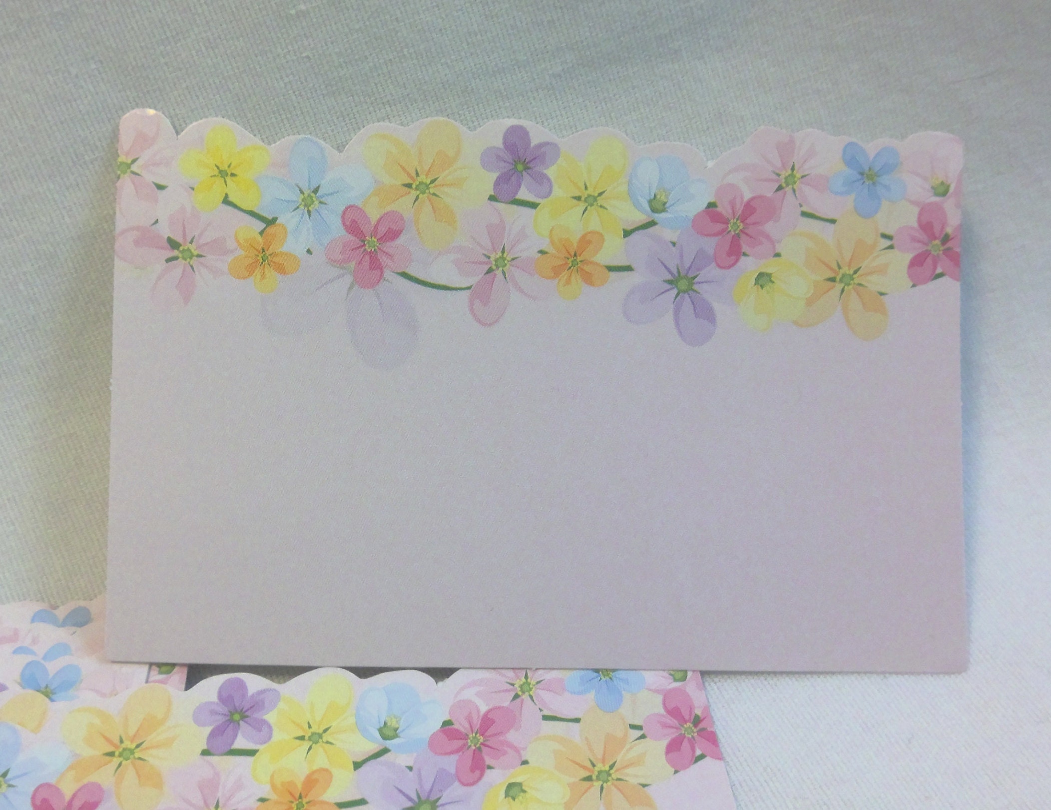 12 Blank Flower Enclosure Cards, Note Cards, Florist Supplies, Flower ...