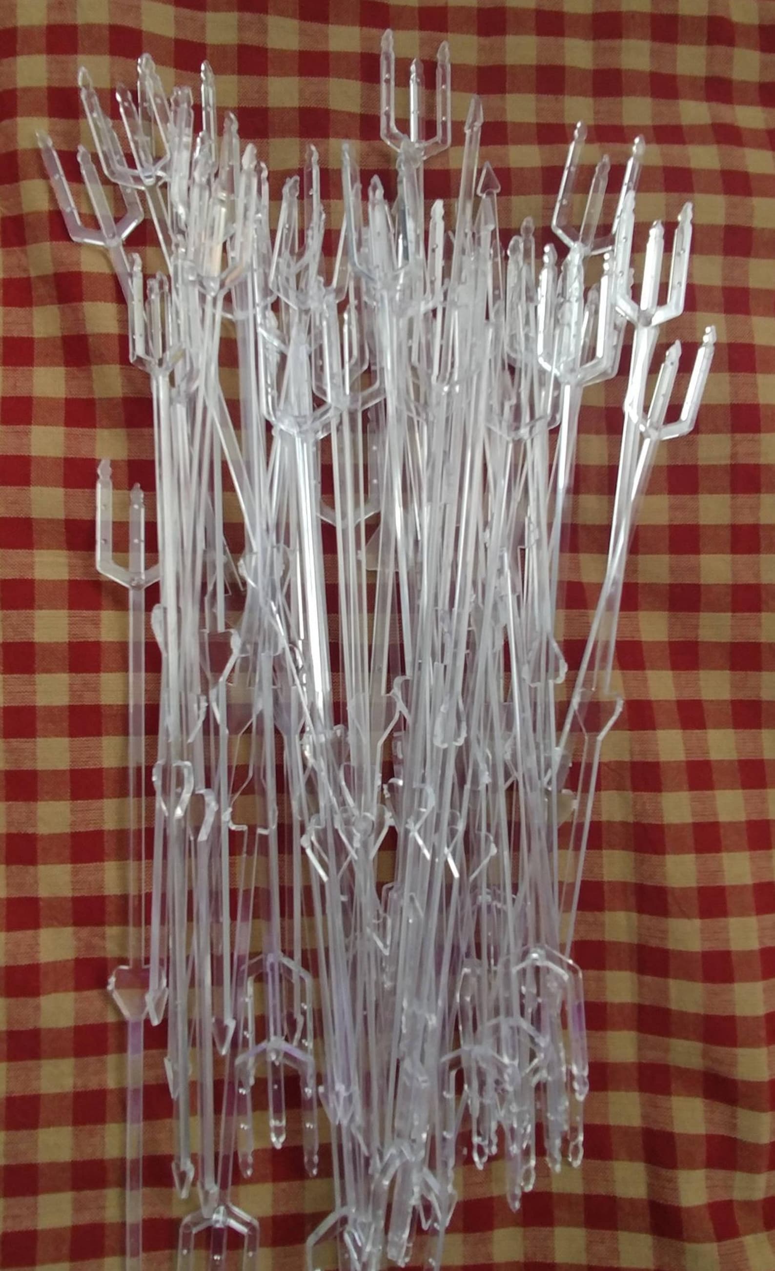 25 PCS 9 Straight Clear Plastic Cardette Enclosure Card Holder Floral ...