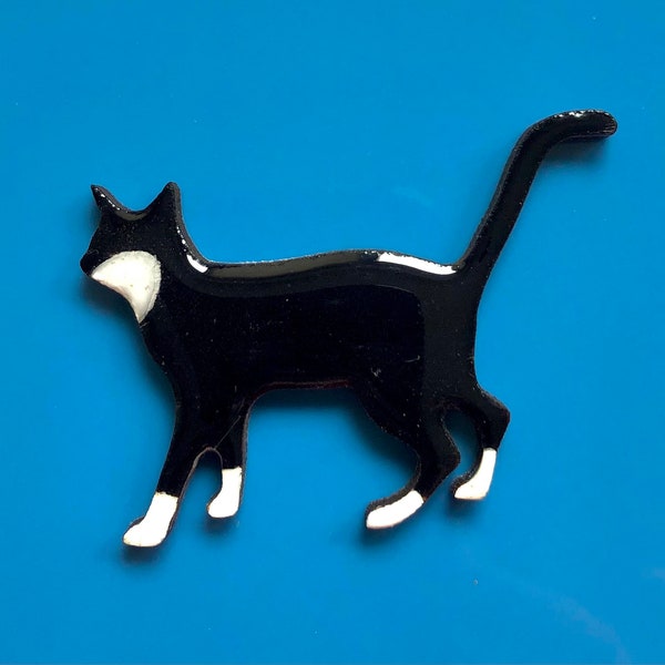 Cat Brooch - Etsy