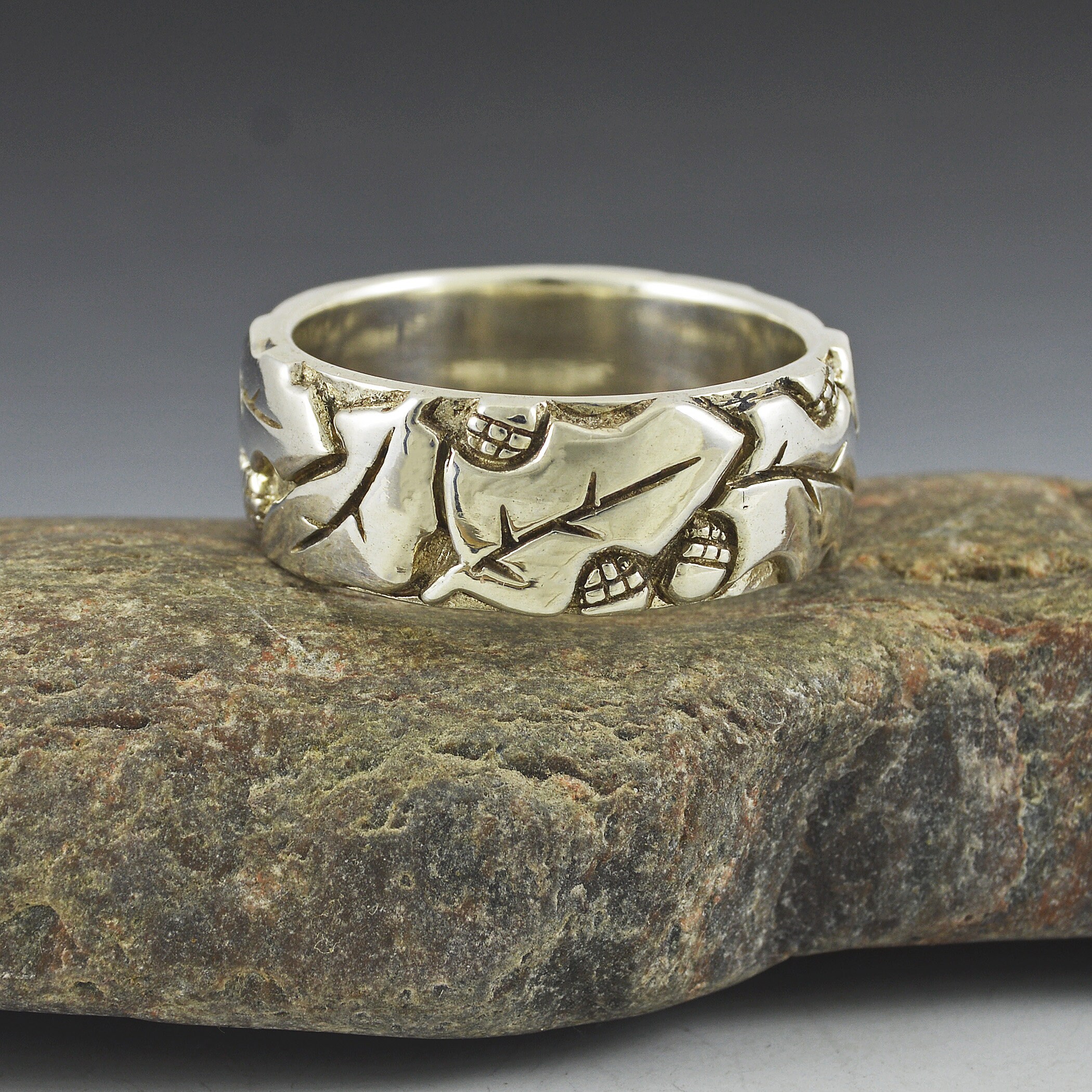 Sterling Silver Oak Leaf Ring — EMW Metalworks - Artisan Jewelry Design ...