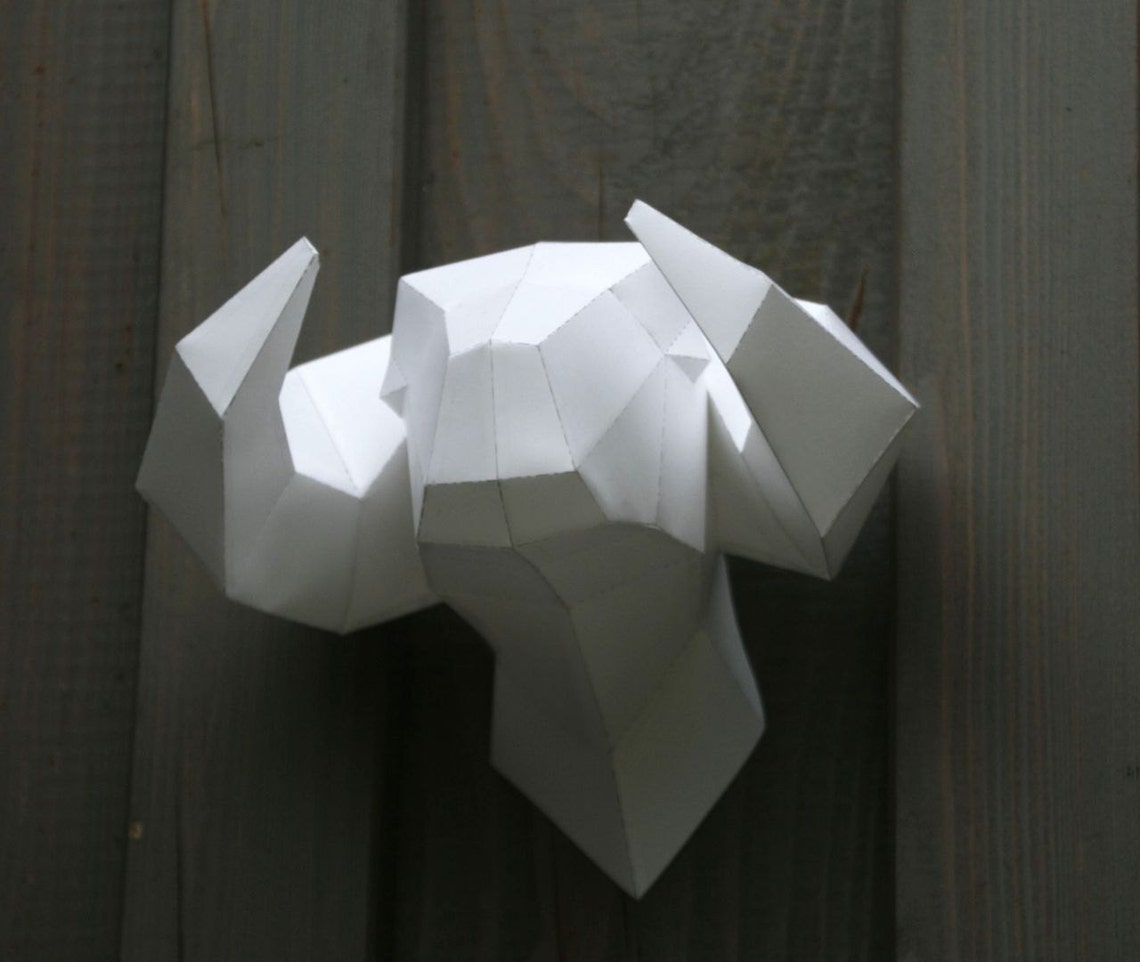 Mr Wall-ram, a Papercraft - Etsy