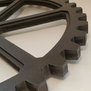 Large Wooden Gear 18 Inches Wood Cog Black Steampunk Wall Decor ...