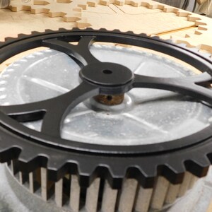 14 in Three Spoke Gear 46 Tooth Steampunk Stem Industrial Cog Cogs ...