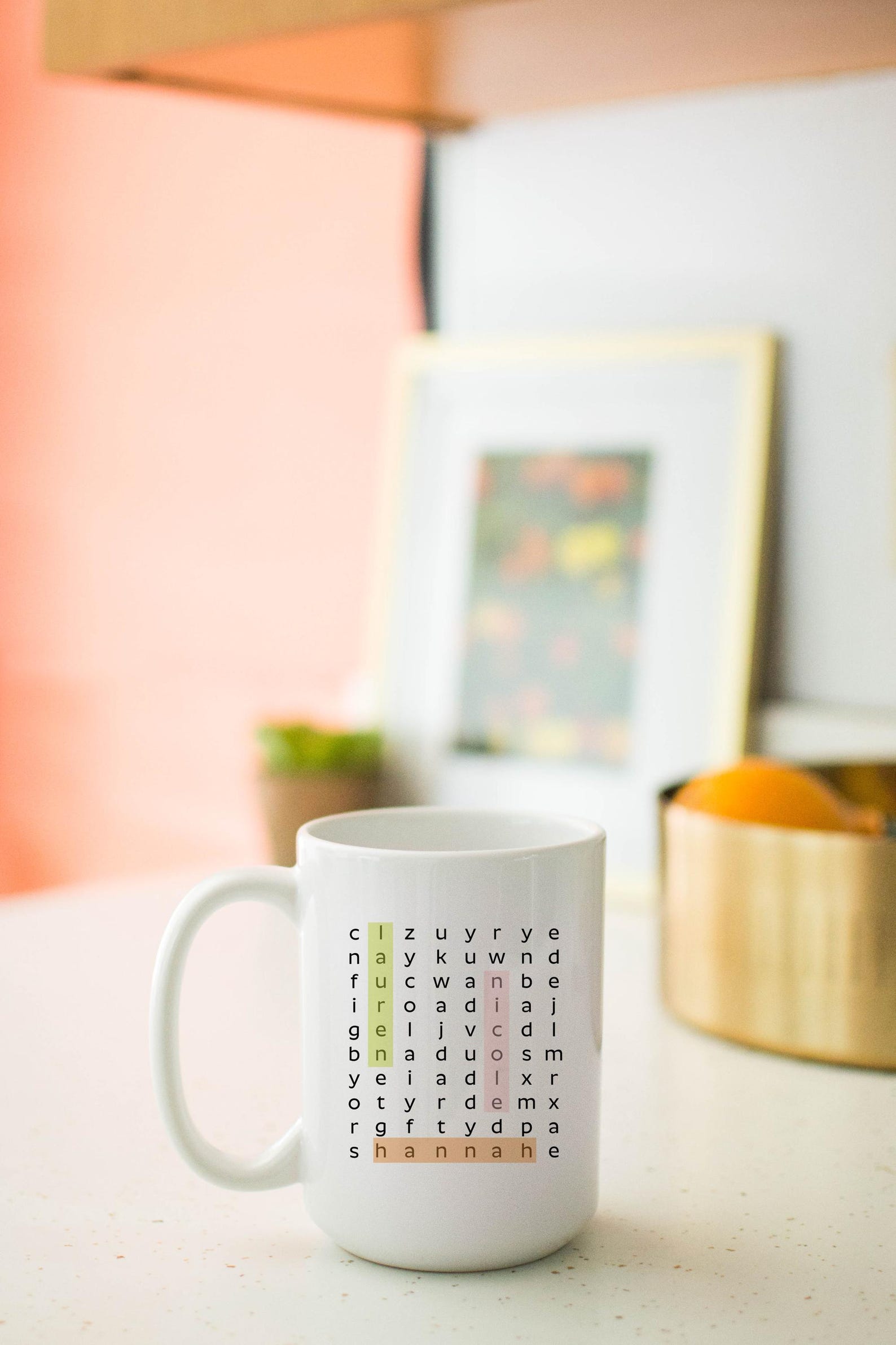 Custom Word Search Mug: 11oz, 15oz, or 20oz Ceramic Coffee Cup - Etsy