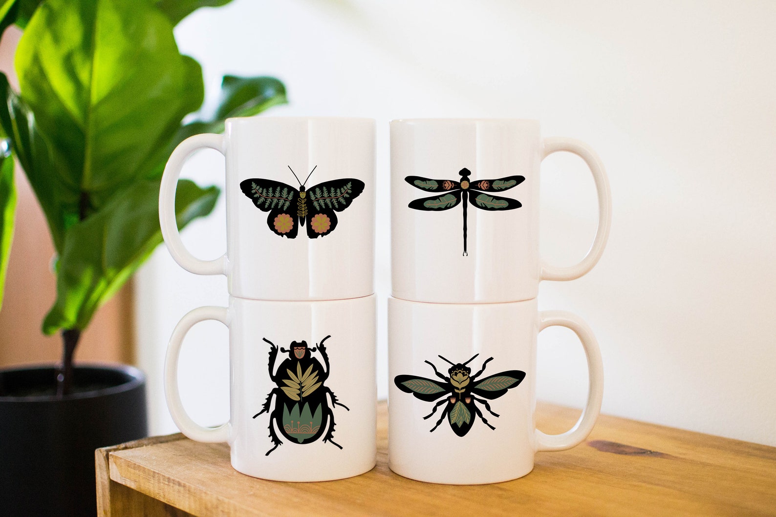 Insect Mug Bug Mug Beetle Mug Butterfly Mug Bee Mug - Etsy