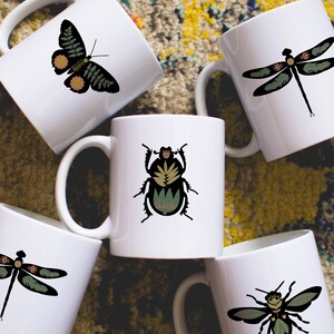 Insect Mug Bug Mug Beetle Mug Butterfly Mug Bee Mug | Etsy