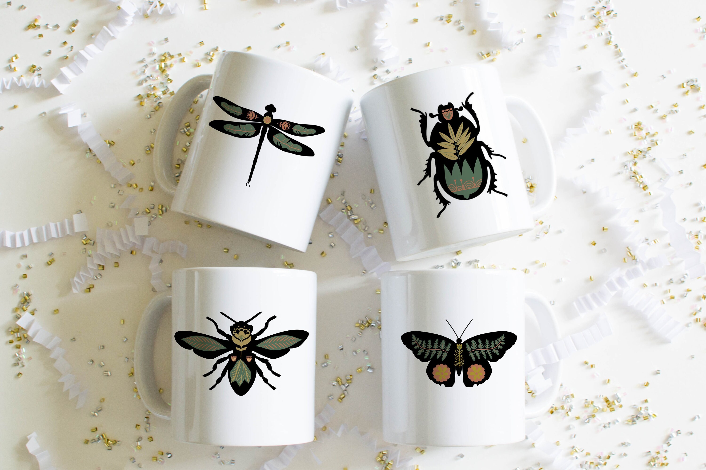 Insect Mug Bug Mug Beetle Mug Butterfly Mug Bee Mug | Etsy