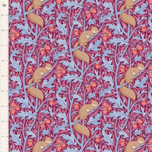 Tilda Hibernation Fabric, Squirrel, Dream, Hibiscus, TIL00530, Tone ...