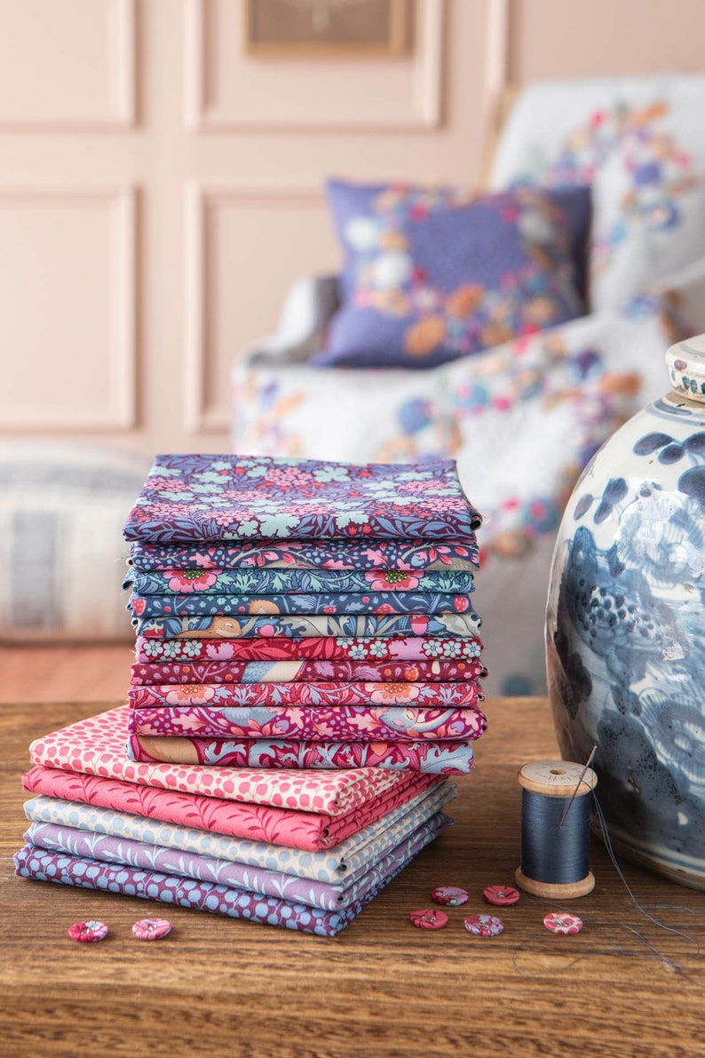 Tilda Hibernation Fabric, Olivebranch Blush, Blender, TIL110087, Tone ...