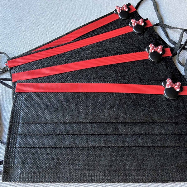 Minnie Mouse Face Mask - Etsy