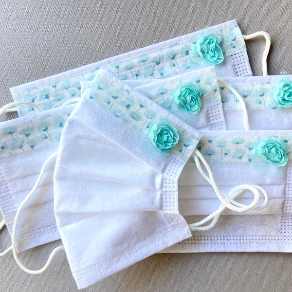 Decorated Face Mask - Etsy