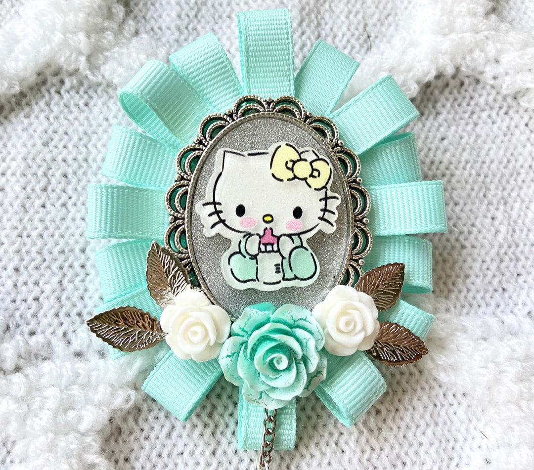 HELLO KITTY Brooch Pin Hello Kitty Baby Shower Theme Sister to Be ...