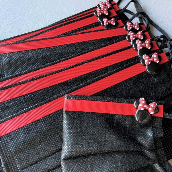 Minnie Mouse Face Mask - Etsy