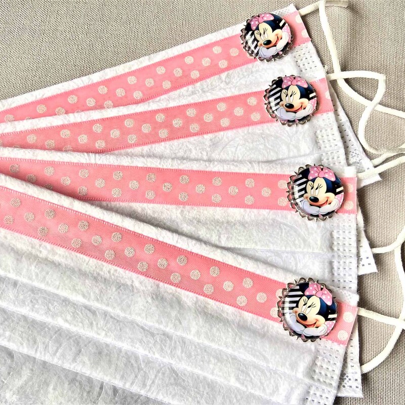 Minnie Mouse Face Mask - Etsy