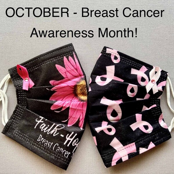 Breast Cancer Mask - Etsy