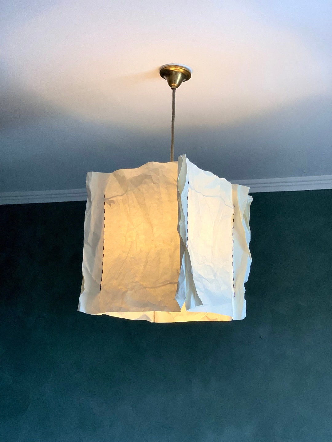 Washable Paper Pendant Light Shade Paper Ceiling Light Modern - Etsy