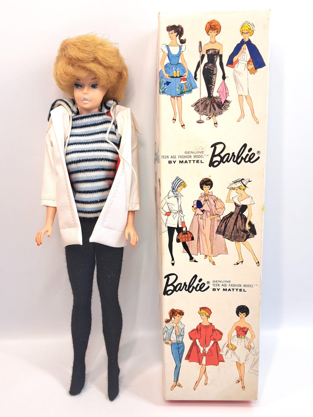 Rare 1962 Barbie Teenage Fashion Model #850 Ash Blonde Bubble Cut ...