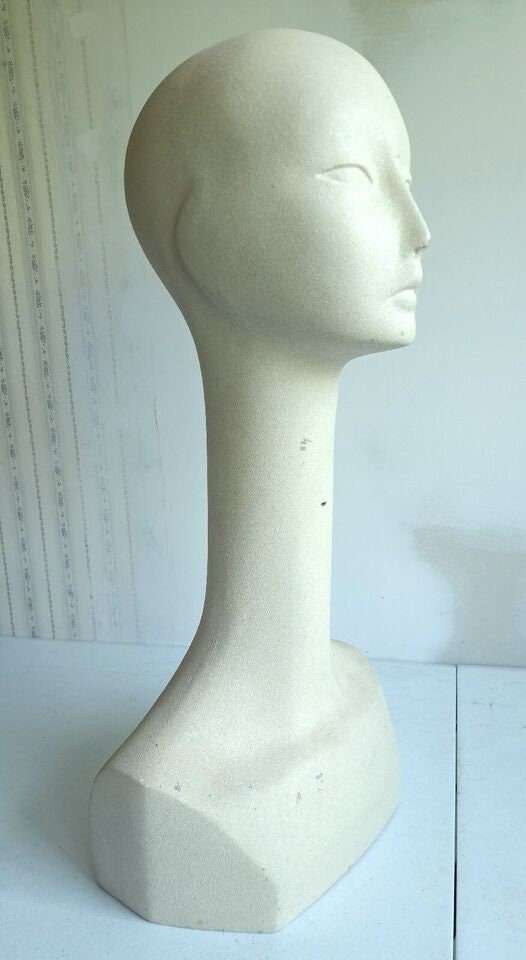 Vintage Fiberglass Long Neck Mannequin Bust Cosplay Sci-fi Alien UFO ...
