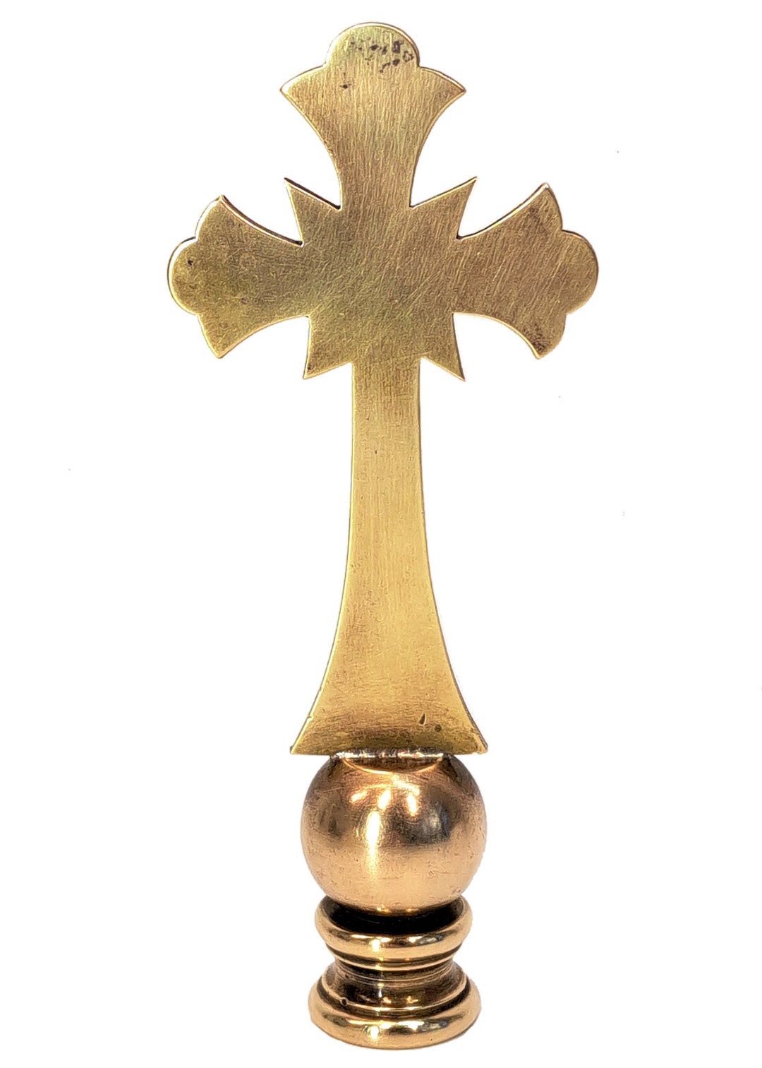 Vintage Solid Brass Cross Adornment & Finial for Chalice Host ...