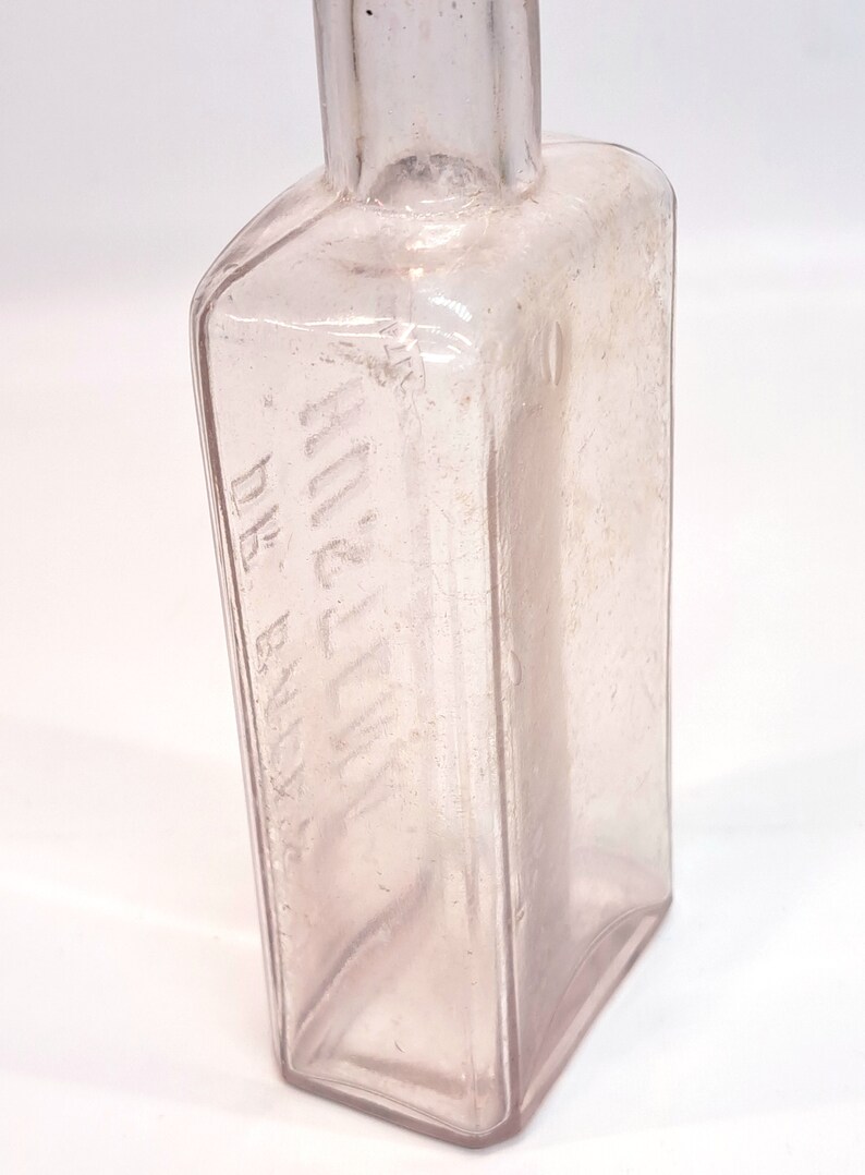 Antique Dr. Ball's Hustena Cough Syrup Embossed Glass Bottle Quack ...