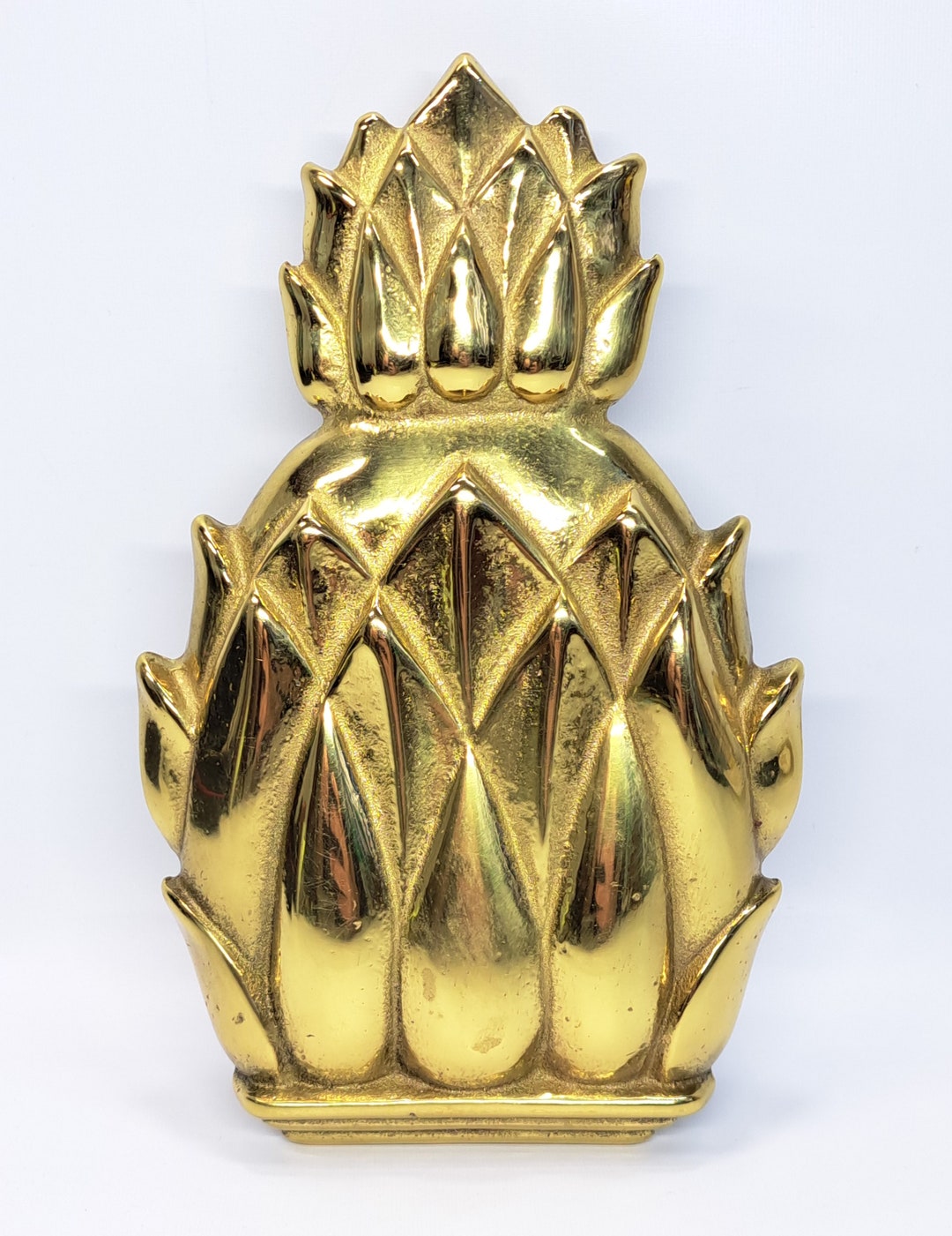 Vintage Virginia Metalcrafters Solid Brass Hospitality Pineapple Door ...